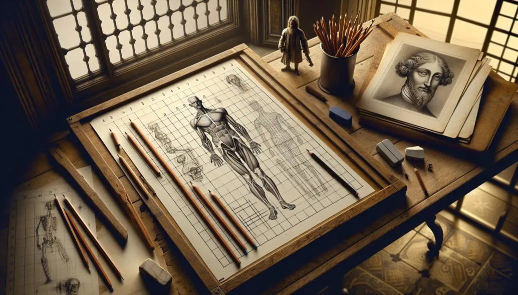 Using Grids to Understand Anatomy in Figure Drawing