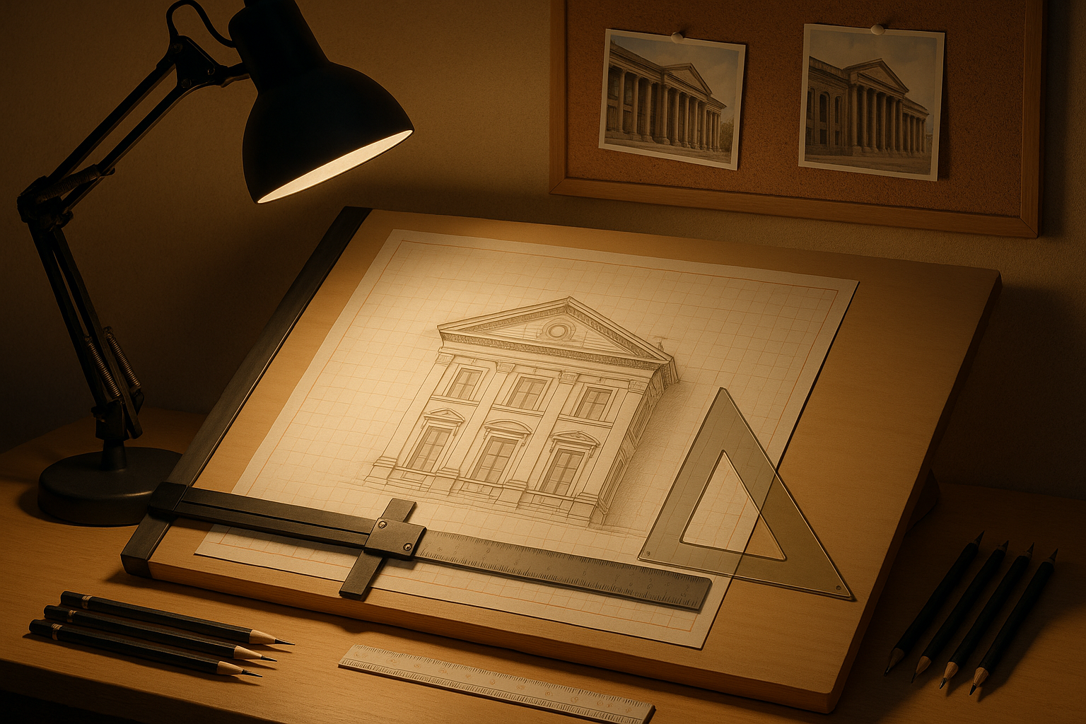 Using Grids to Draw Architecture Accurately