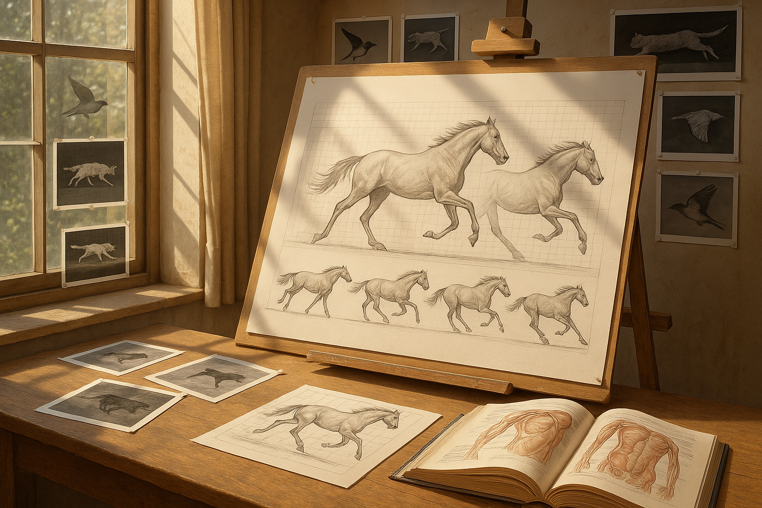 How to Draw Animals in Motion with the Grid Method